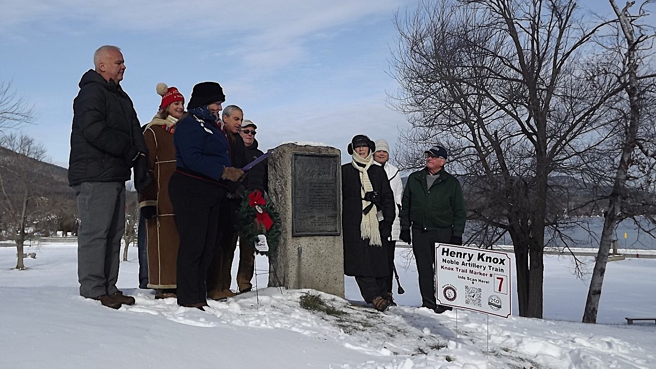 Officials commemorate the 250th anniversary of Knox's ‘Noble Train of ...